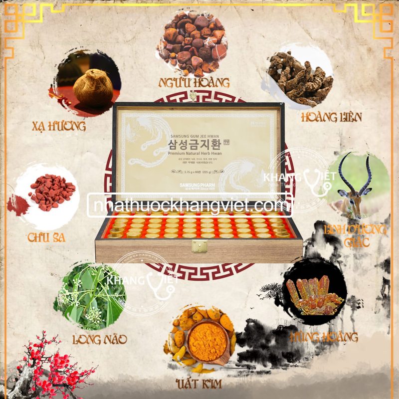 An Cung Ngưu Hoàng Hoàn Gum Jee Hwan Hàn Quốc - Phòng Đột Quỵ