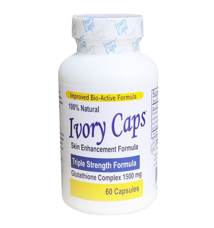 Viên uống Ivory Caps Glutathione 1500mg giúp da trắng sáng