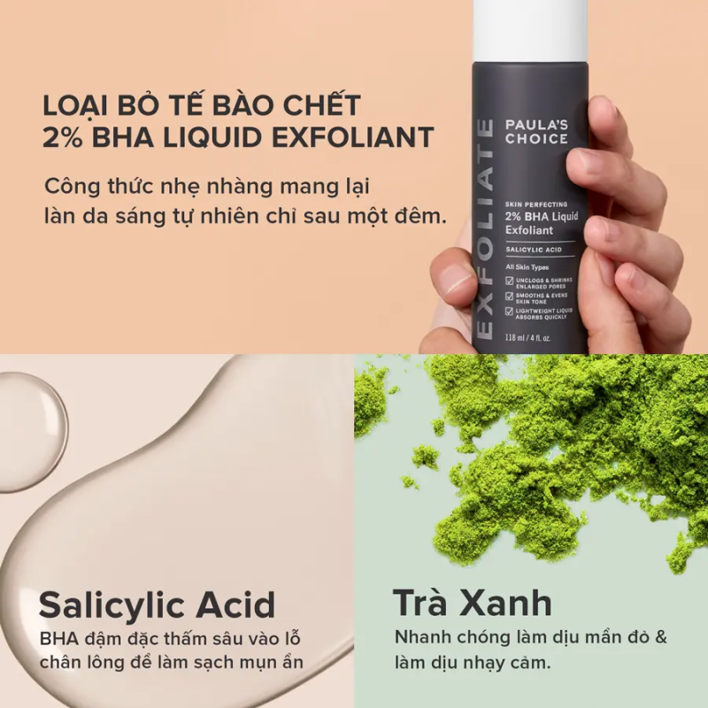 Dịch Tẩy Tế Bào Chết Paula's Choice Skin Perfecting 2% BHA Liquid (30ml)